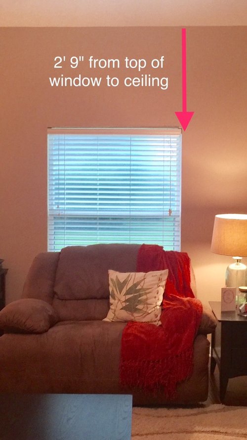 Looking at a naked window and wondering how curtains to install